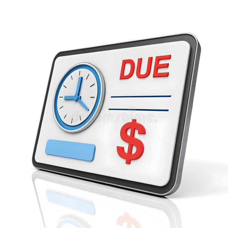 Online Due Payment Notification Stock Illustrations – 17 Online Due ...