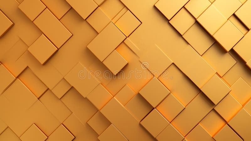 3D Orange Background with Cubes, Orange Gradient Stock Image - Image of ...