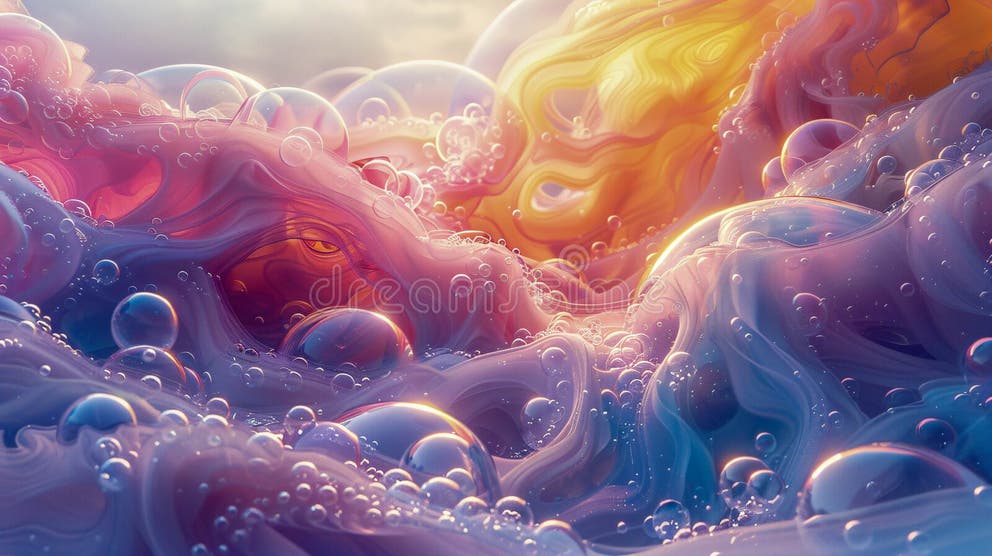 3D Organic Cell Structure - Abstract Scientific Background Stock Image ...