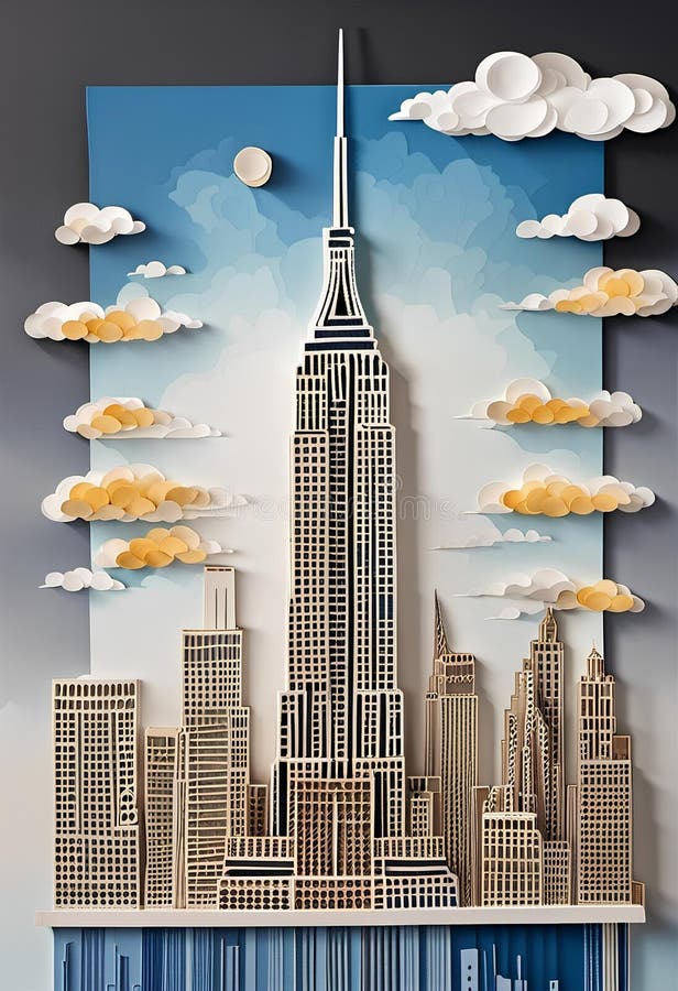 3D Origami Paper Art Wallpaper for Lock Screen. Stock Illustration ...