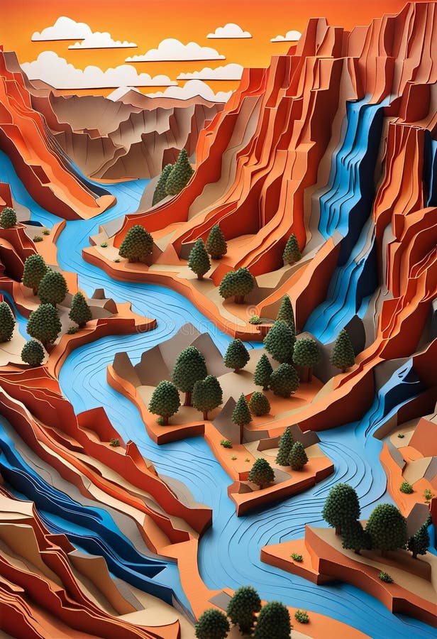 3d Origami Paper Cut Wallpaper Lock Screen Stock Illustrations – 105 3d ...