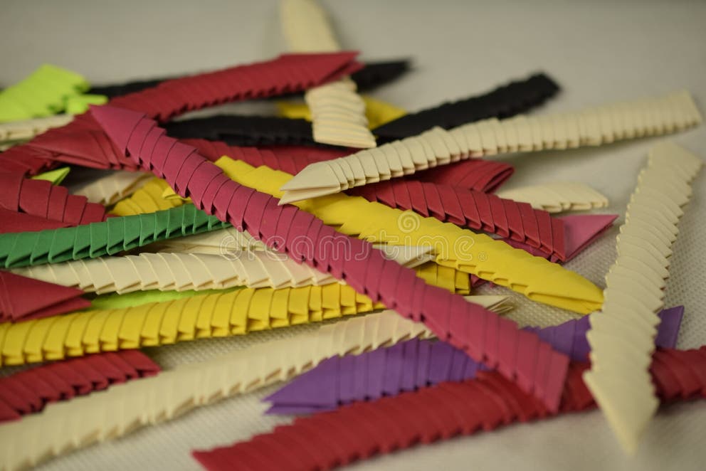 3D origami stock stock photo. Image of modular, triangle - 90272404