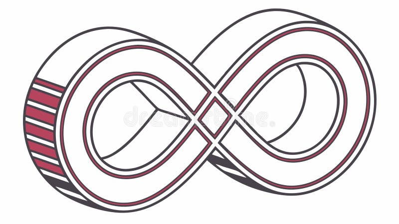3D Outline Infinity Symbol Endless Loop Vector Generative AI Stock ...