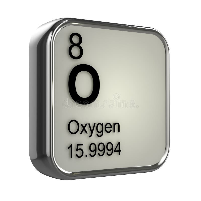 3d Oxygen element stock illustration. Illustration of atomic - 39028779