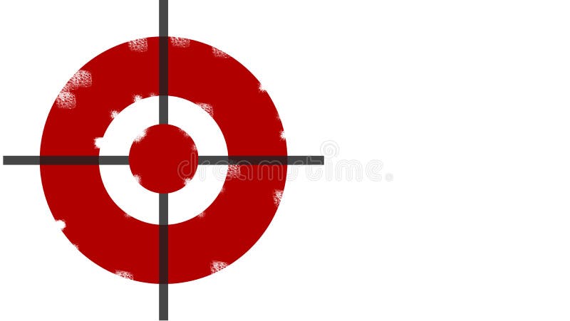 3d Painted Target with Blank Stock Illustration - Illustration of ...