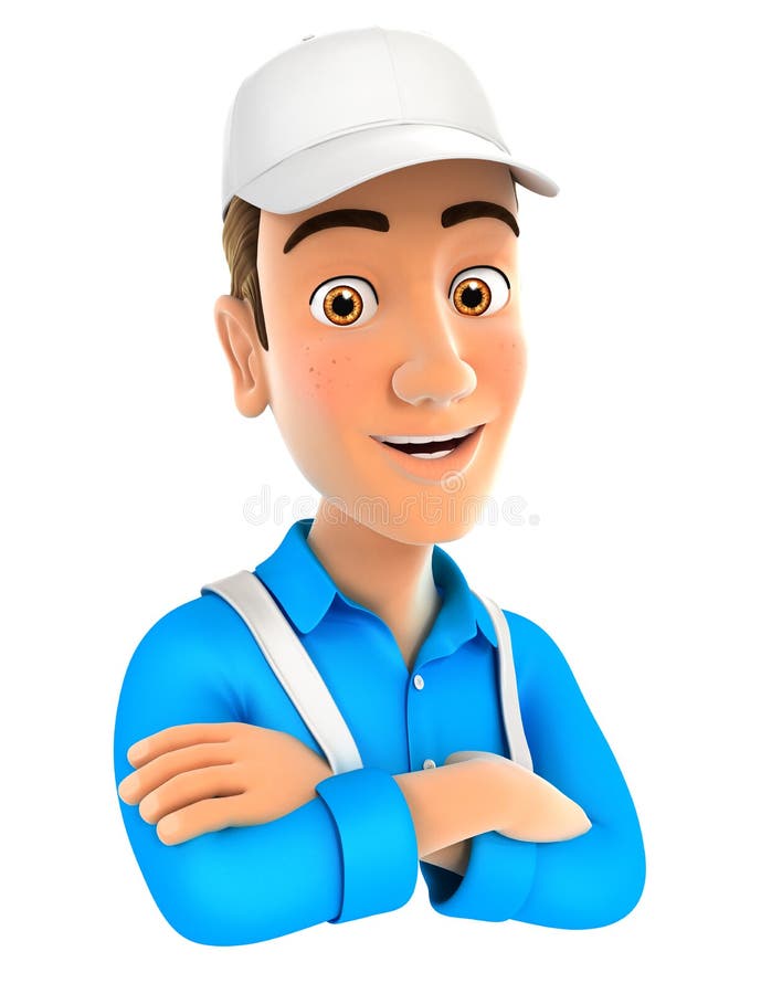 3d Man Painter Stock Illustrations – 1,210 3d Man Painter Stock ...