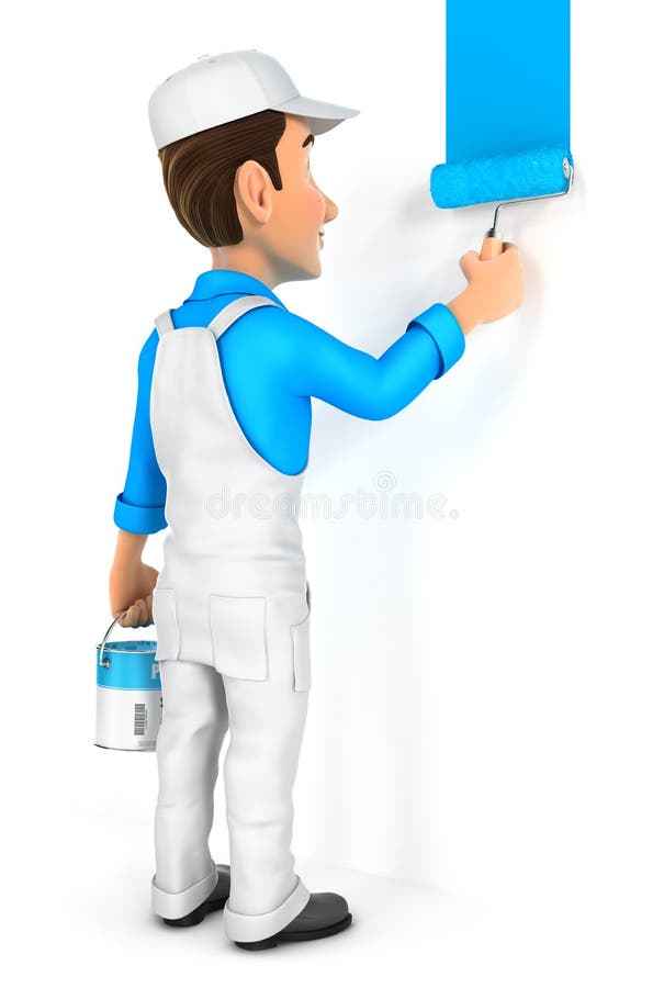 Wall Painting Illustration in Cubism Style in Colored Background Stock ...