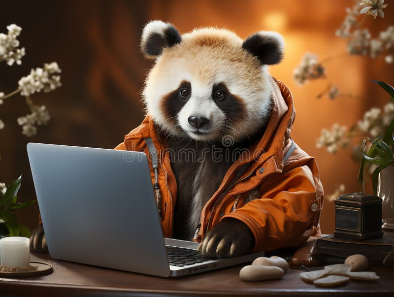 3D Panda stock illustration. Illustration of cartoon - 286702577