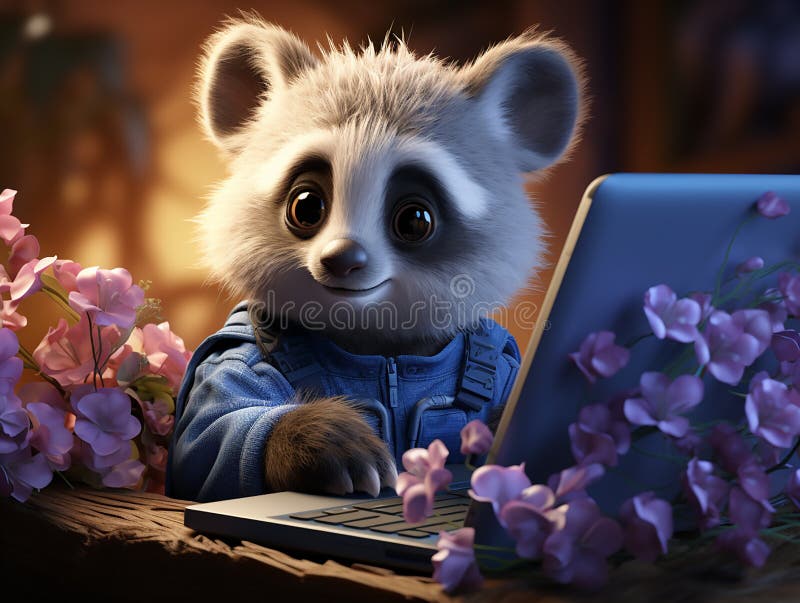 3D Panda stock illustration. Illustration of panda, adorable - 286702587