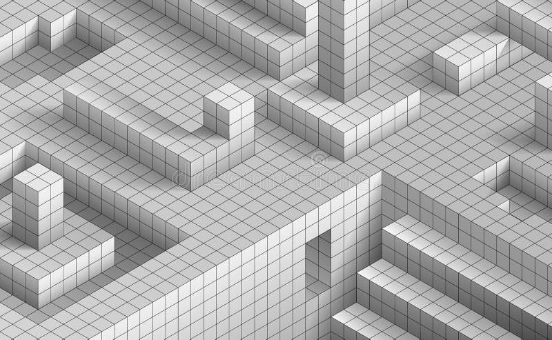 3D paper architecture. stock vector. Illustration of construction ...