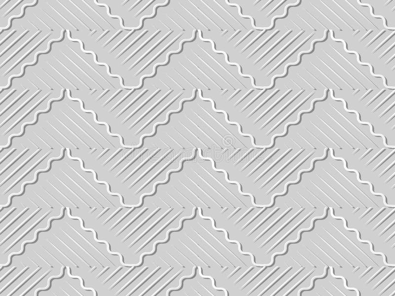 3D Paper Art Curve Wave Cross Geometry Line Stock Vector - Illustration ...