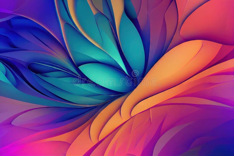 3d Paper Cut Abstract Minimal Geometric Shape Template. Stock ...