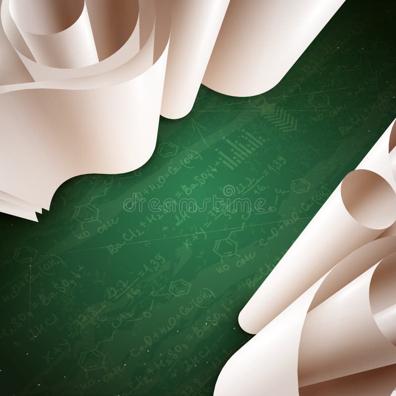 3d Paper Roll Background stock vector. Illustration of cover - 96502930
