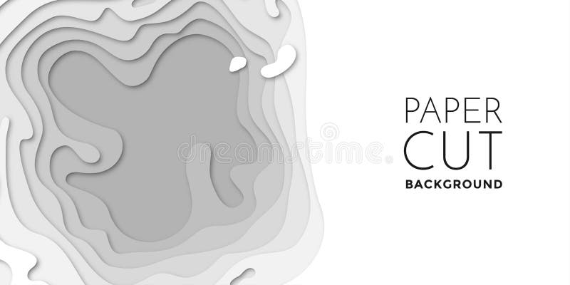 3D Papercut Layers, Paper Cut Vector Art Background Banner Texture ...
