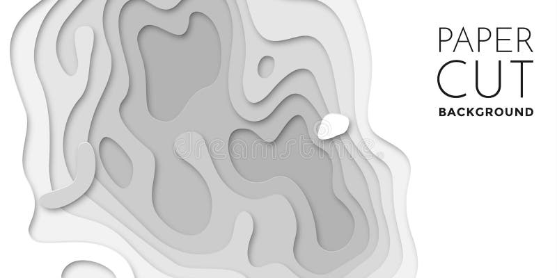 3D Papercut Layers, Paper Cut Vector Art Background Banner Texture ...