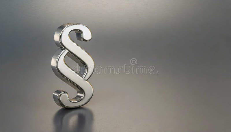 Paragraph Sign on a Gray Background. Law and Justice Concept Stock ...