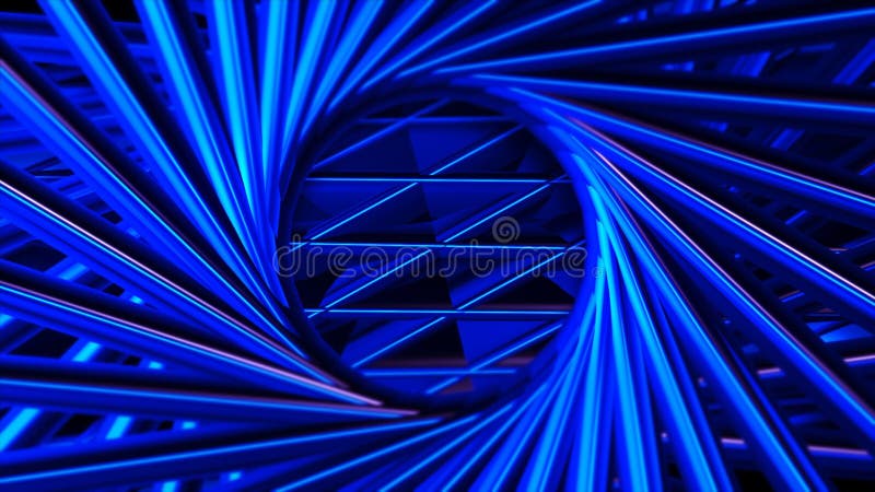 3D Pattern in Rotating Spiral. Motion. 3D Metal Pattern with Diamonds ...