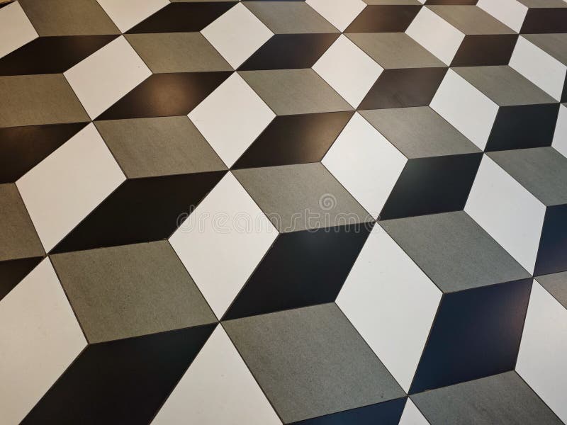 3d Pattern of Squares on the Floor Stock Photo - Image of brown ...