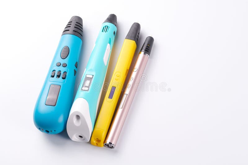 3d Pen for Creating Volume Plastic Figures Stock Image - Image of ...