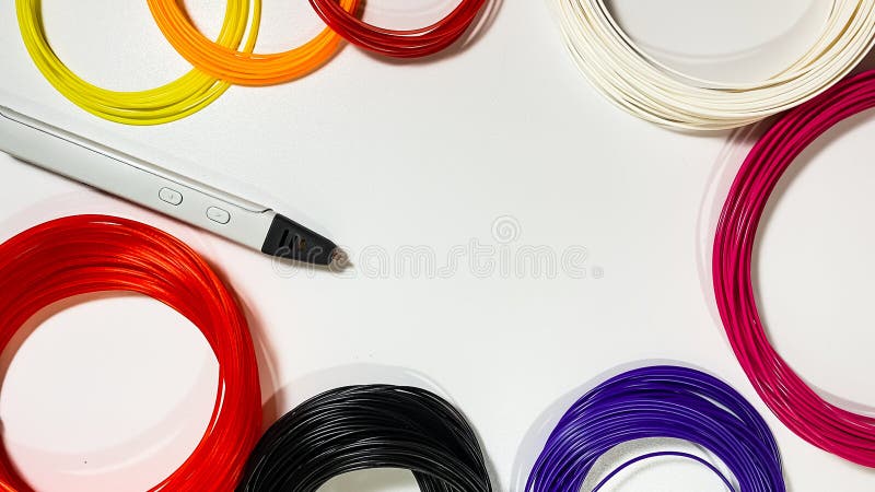 3D Pen for Drawing Three-dimensional Objects Made of Plastic and a Lot ...