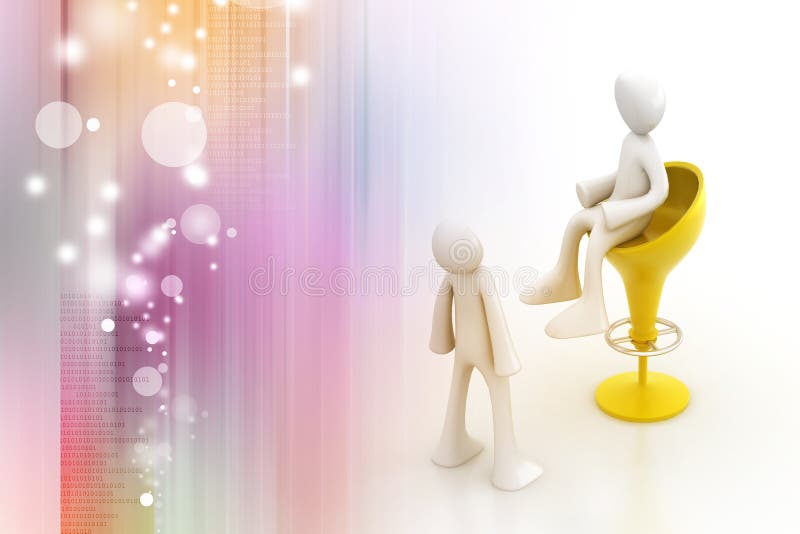 3d People Communication Together Stock Illustration - Illustration of ...