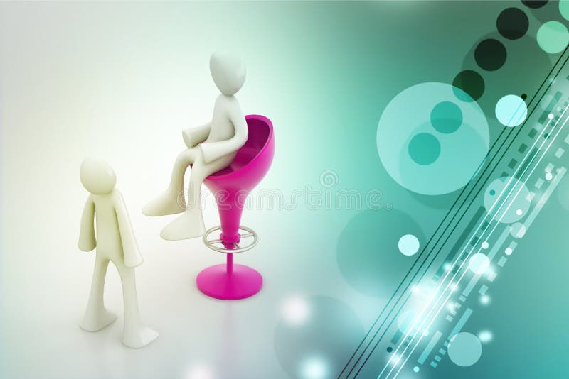 3d People Communication Together Stock Illustration - Illustration of ...