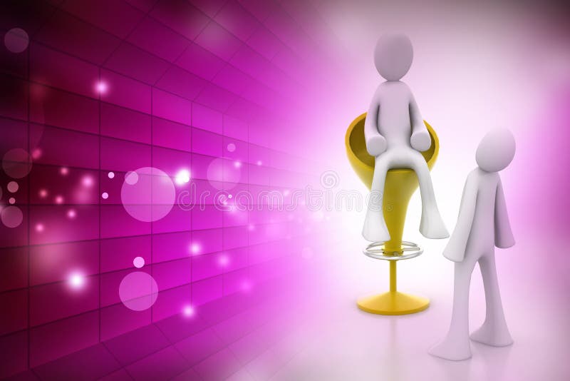 3d People Communication Together Stock Illustration - Illustration of ...