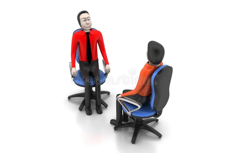 3d people in communication stock illustration. Illustration of ...