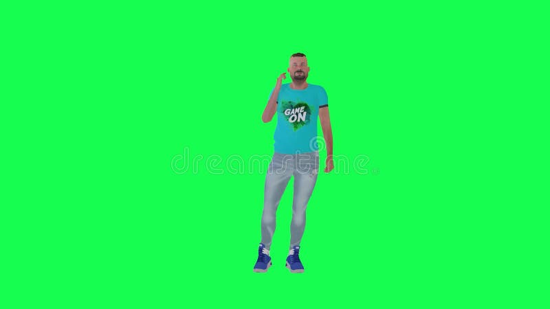 3d People Green Screen Chromakey Renderign Animation People Doing ...