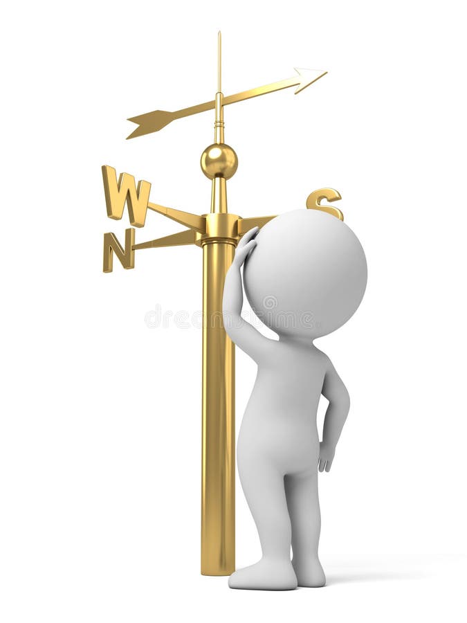 3D people stock illustration. Illustration of compass - 78621378