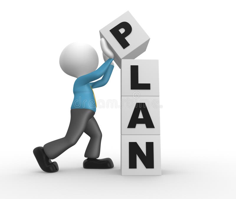 3d Man Plan Cubes Stock Illustrations – 57 3d Man Plan Cubes Stock ...