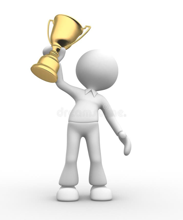 Trophy stock illustration. Illustration of happy, competition - 29885634