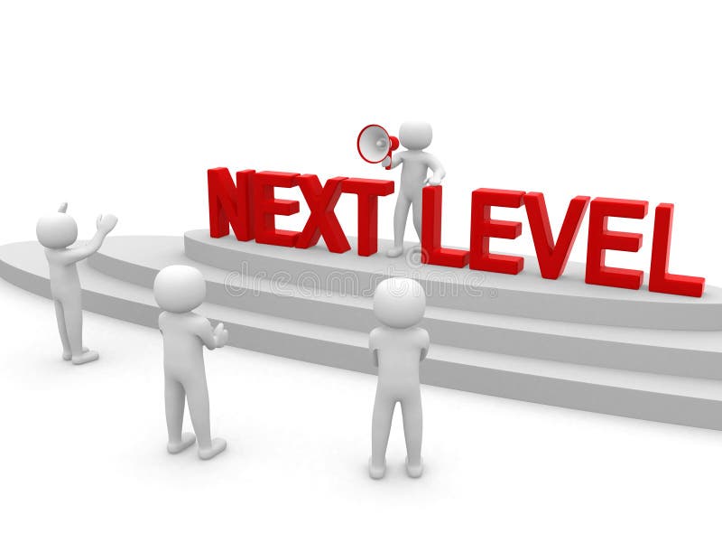 3d People - Man, Person with Ladder. Next Level Stock Illustration ...