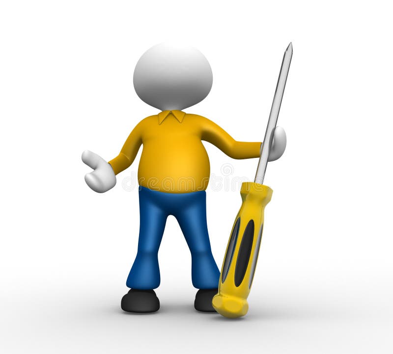 Screwdriver stock illustration. Illustration of builder - 29885758