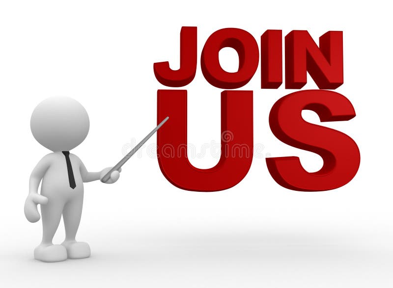 Join us today stock illustration. Illustration of community - 19120313