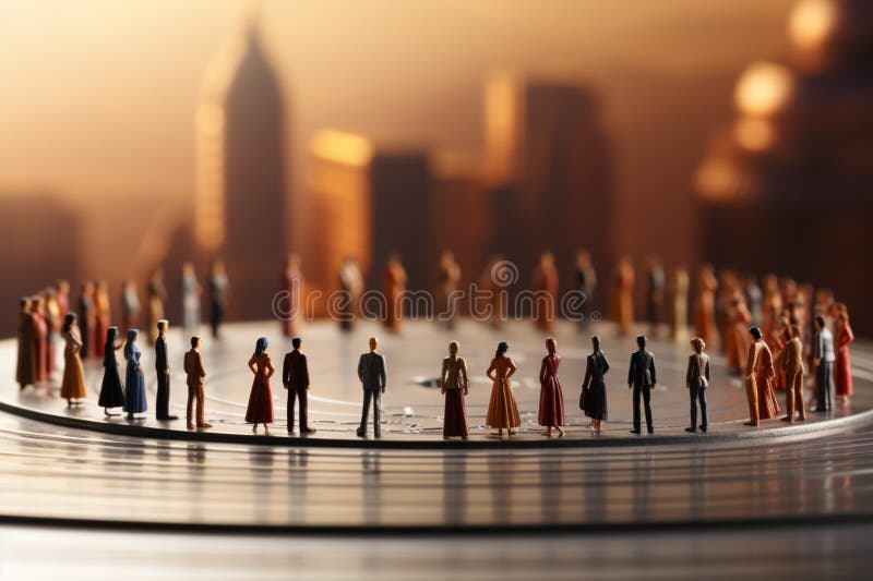 3D People Standing - Teamwork, Leadership Icons Stock Illustration ...