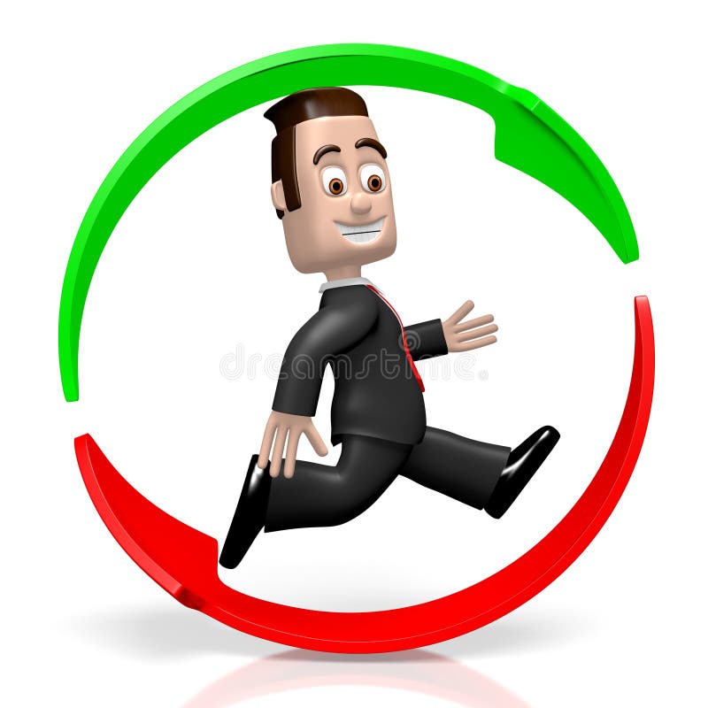 3D performance concept stock illustration. Illustration of person ...