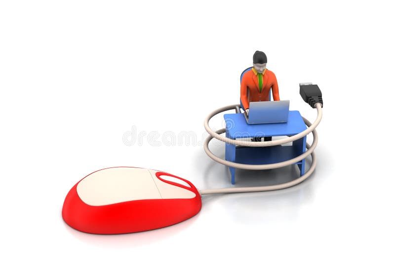 3d Person Chatting Laptop Stock Illustrations – 262 3d Person Chatting ...