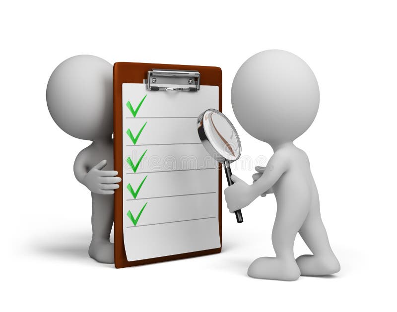 3d man and checklist stock illustration. Illustration of complete ...