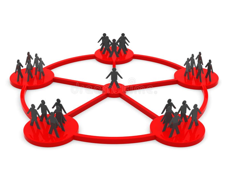 3d Person - Social Network Community People Team Stock Illustration ...