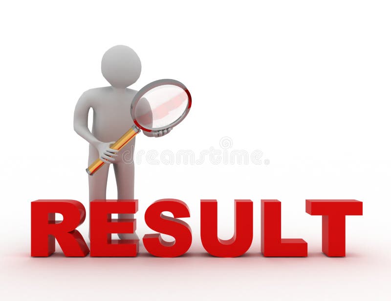 3d Person Watching a Word stock illustration. Illustration of result ...