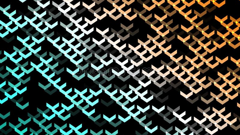 3D Perspective Falling Arrows & Blinking Boxes Background Dynamic ...