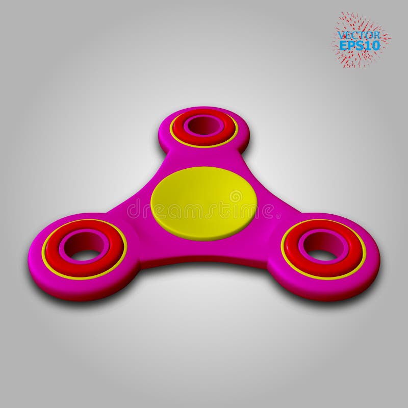 Illustration of Fidget Spinner Stock Vector - Illustration of game ...