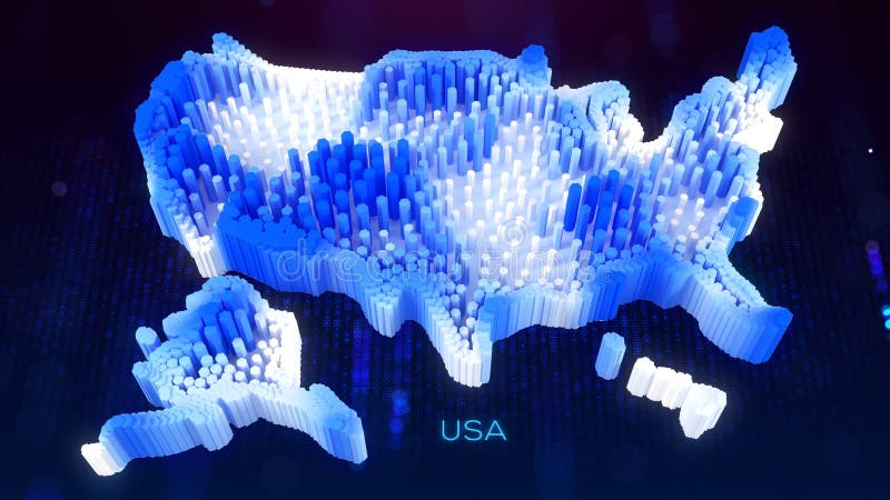 3D Perspective View of Blue and White Dynamic Hexagonal Prism Rippling ...