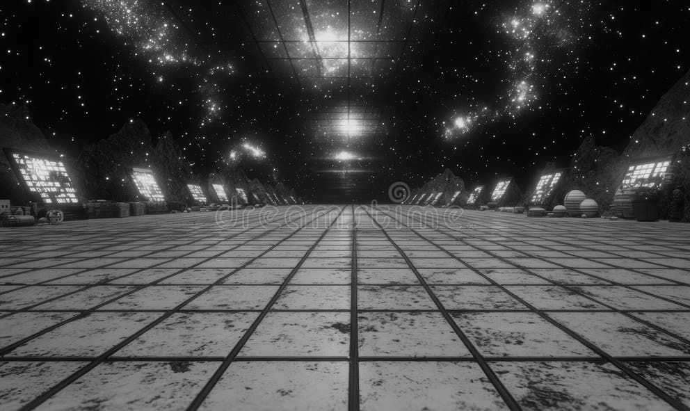 A 3D Perspective View of a Grid Mask Overlay. Features the Same Shape ...