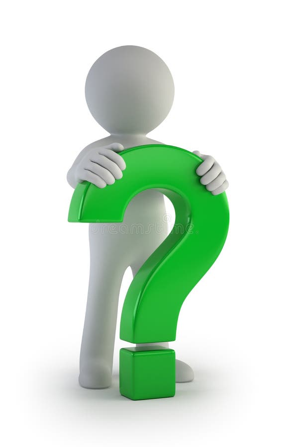 3d Petites Personnes - Point D'interrogation Vert Masculin Illustration ... 3d Petites Personnes - Point D'interrogation Vert Masculin Illustration ...