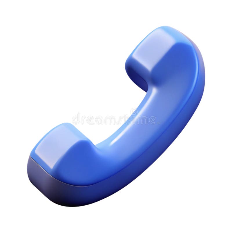 3D Phone Handset Icon stock illustration. Illustration of technology ...