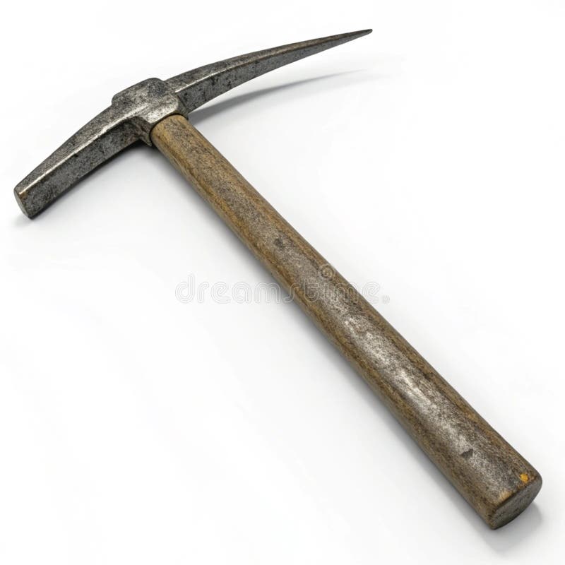 3D Pickaxe Isolated on Transparent Background Stock Illustration ...