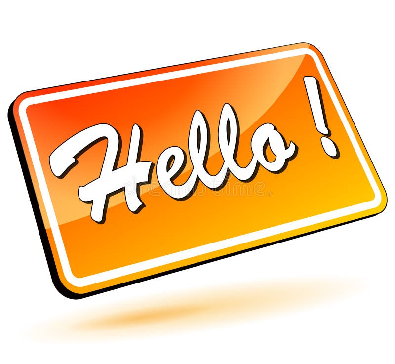 Het Hello Pictogram Begroet En Hallo Symbool Vlak Vector Illustratie ...