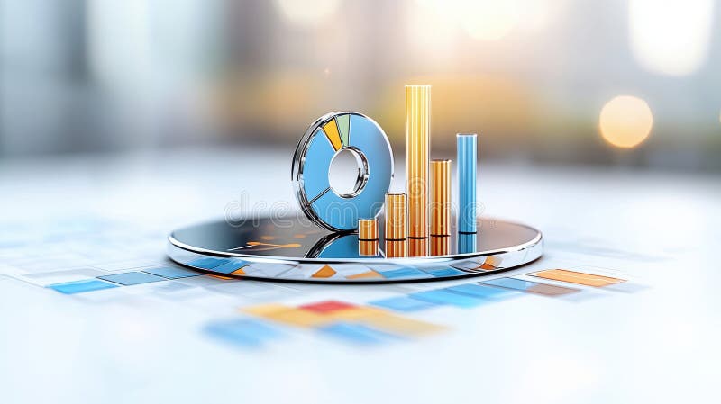 3D Pie Chart and Bar Graph - Business Growth Stock Illustration ... 3D Pie Chart and Bar Graph - Business Growth Stock Illustration ...